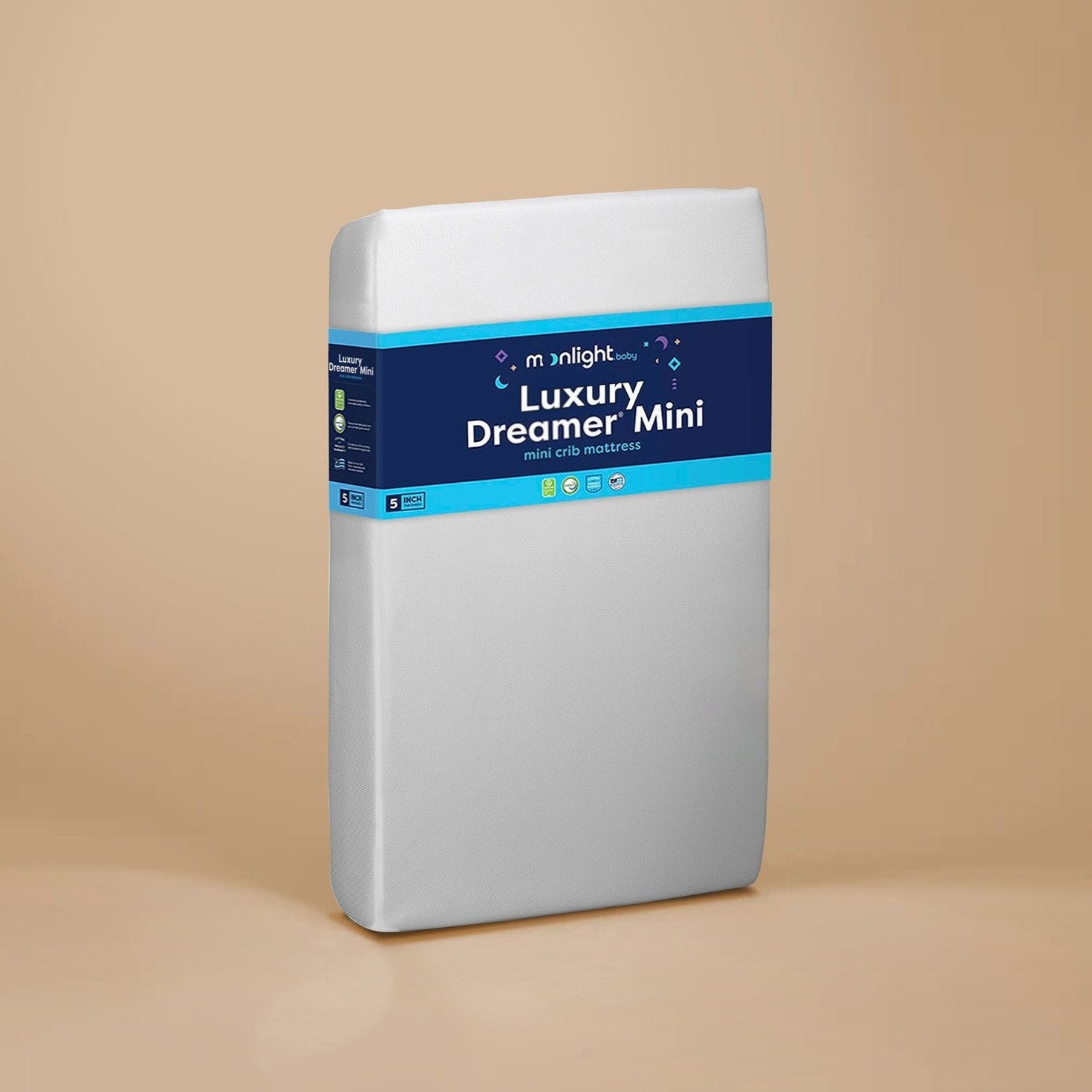 Moonlight Luxury Dreamer Mini Crib Mattress | Baby Mattress